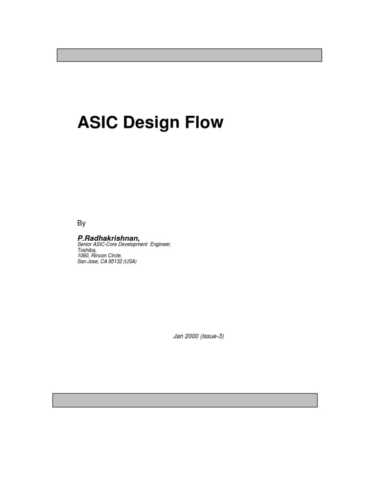 ASIC Design Flow | PDF