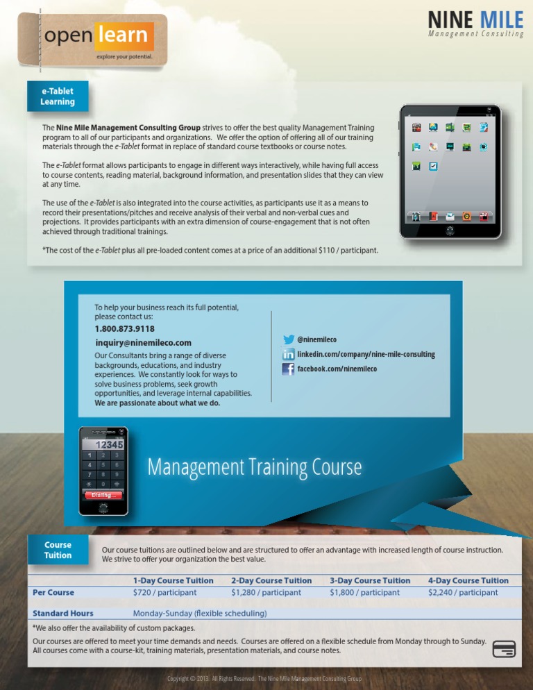 OpenLearn - Management Training Tuition | PDF