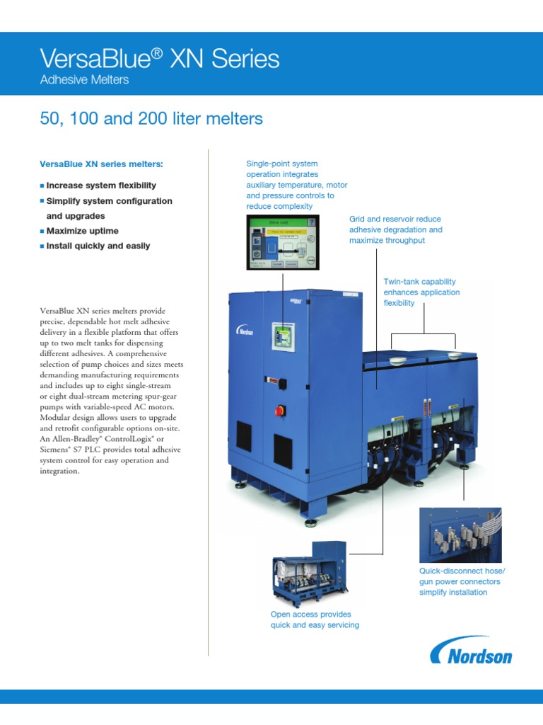 VersaBlue XN Series 50-100-150 Data Sheet | PDF | Kilogram | Pump