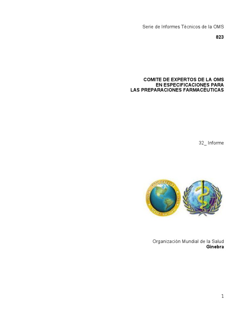 Informe 32 OMS | PDF | Industria farmacéutica | Farmacia