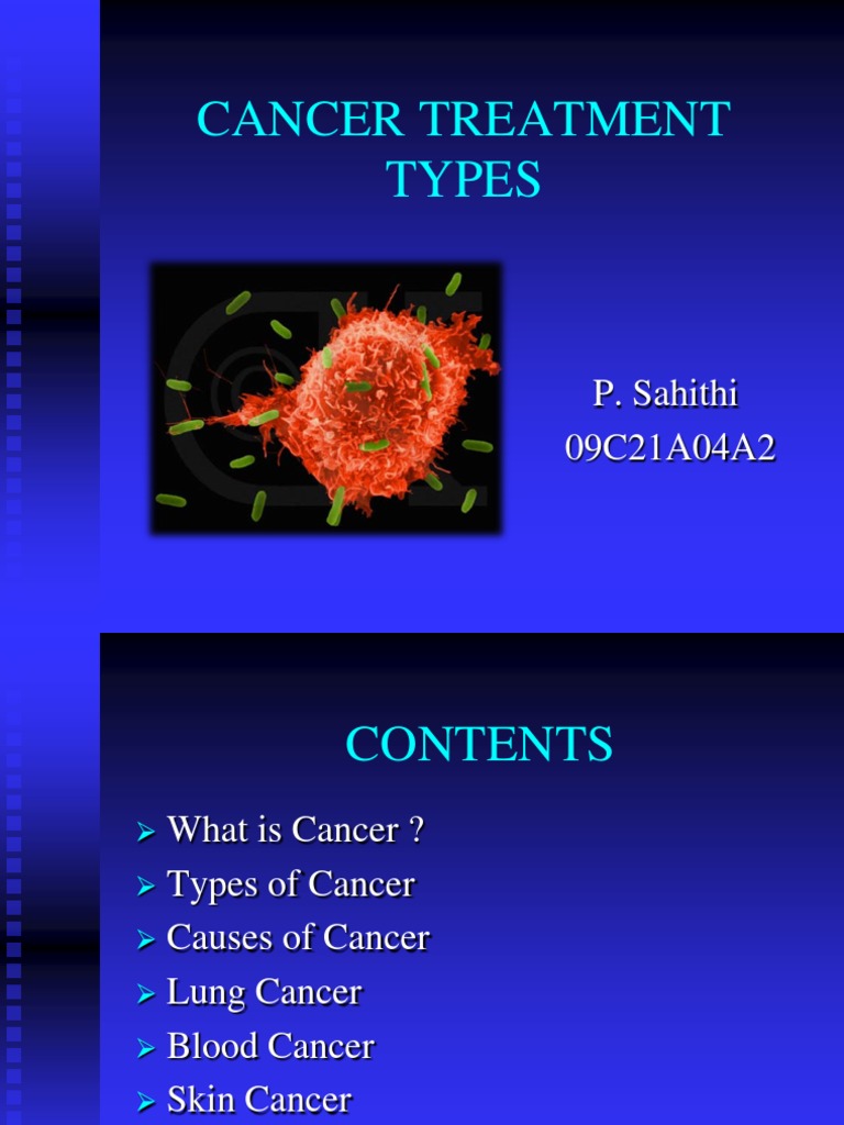 Cancer Treatment Types | PDF | Radiation Therapy | Cancer
