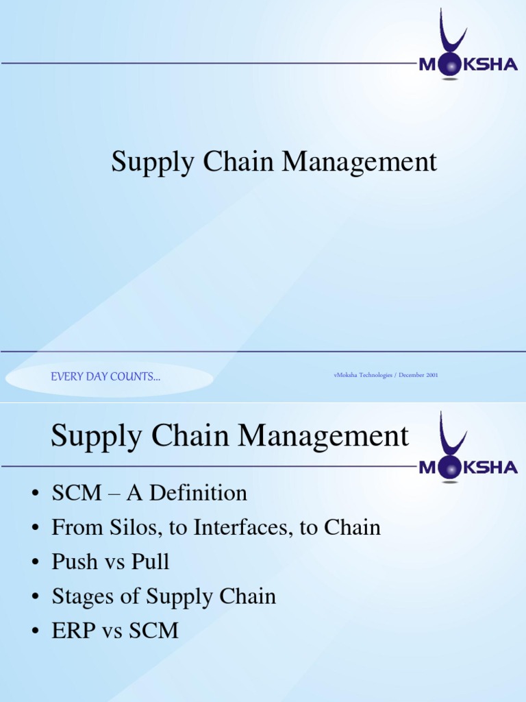 Supply Chain Management: Every Day Counts.. | PDF | Supply Chain ...