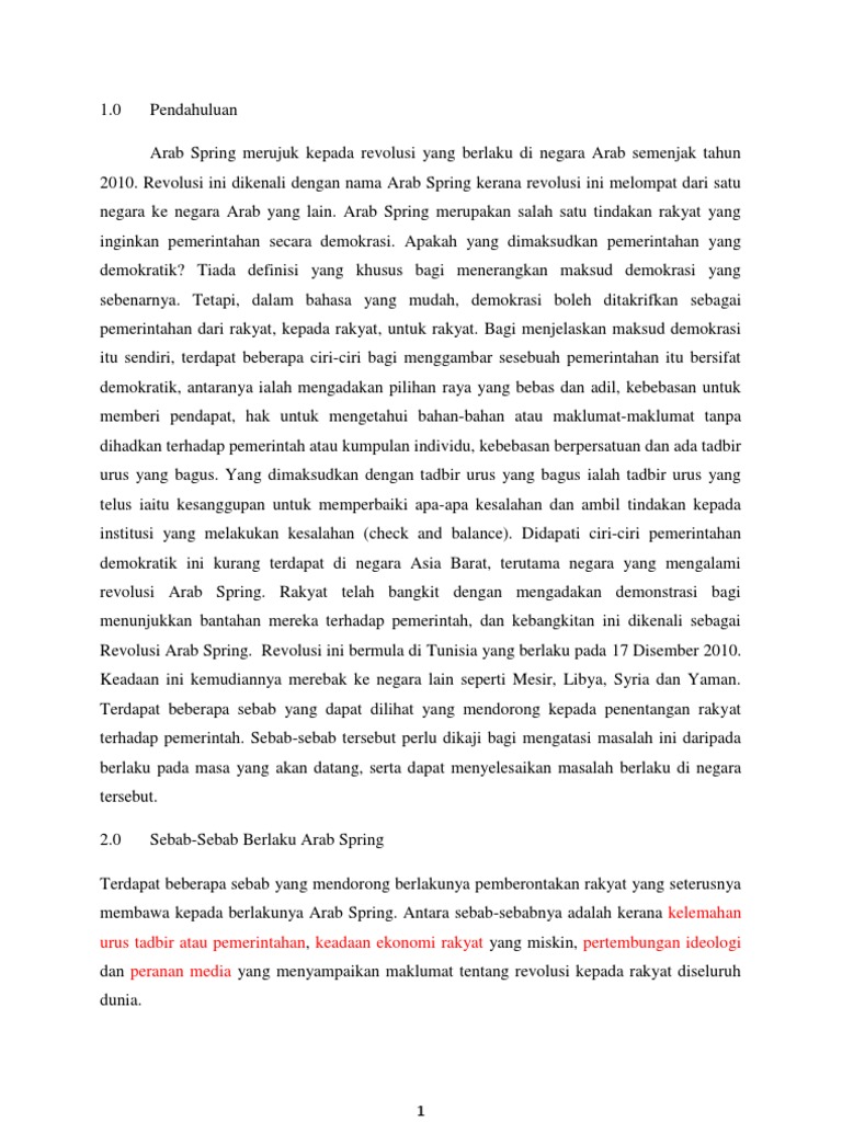 Arab Spring | PDF