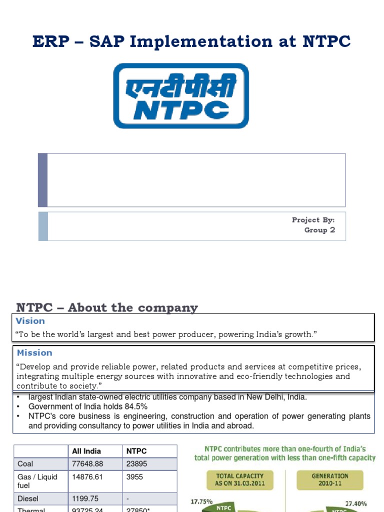 ERP NTPC-Final | PDF | Enterprise Resource Planning | Business Process