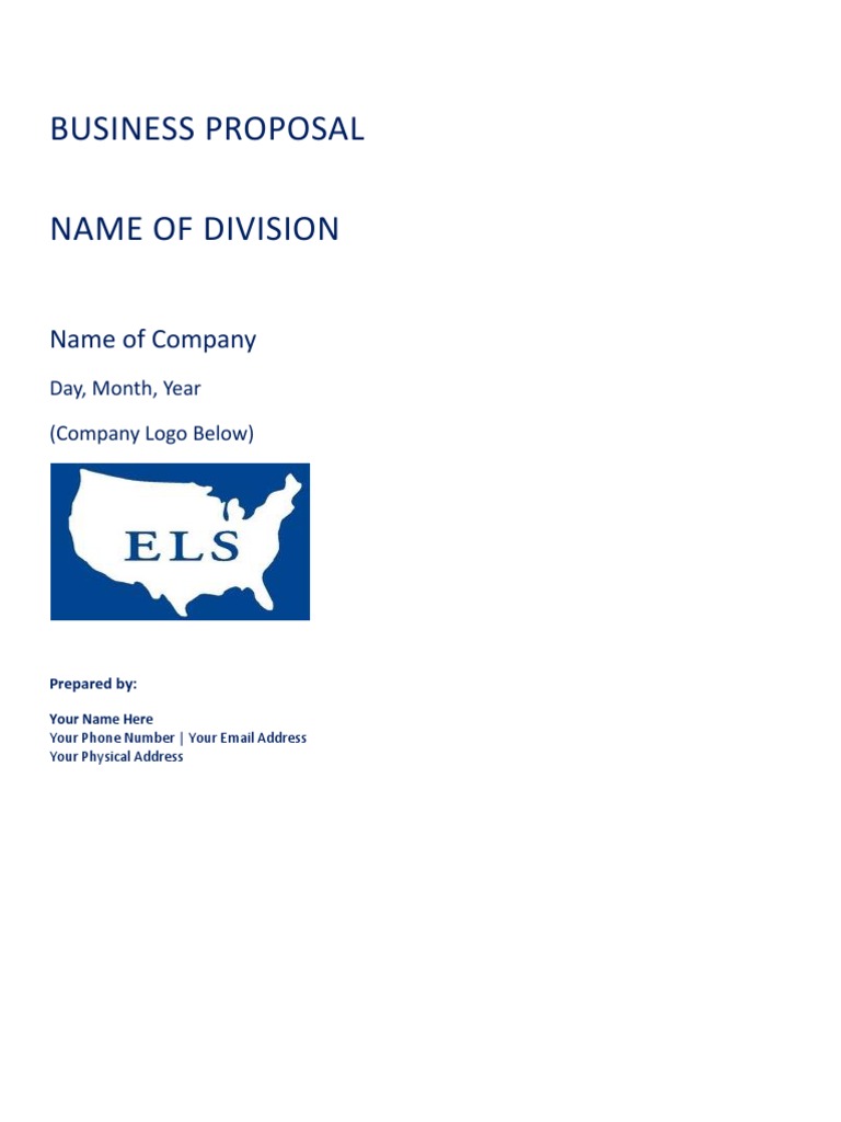 Business Proposal Example | PDF | Communication | Business