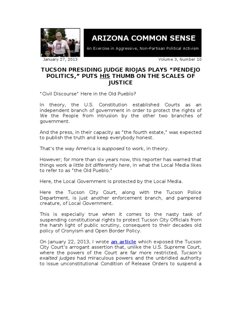 Tucson Court's Justice Manipulation Exposed | PDF | Judge | United ...