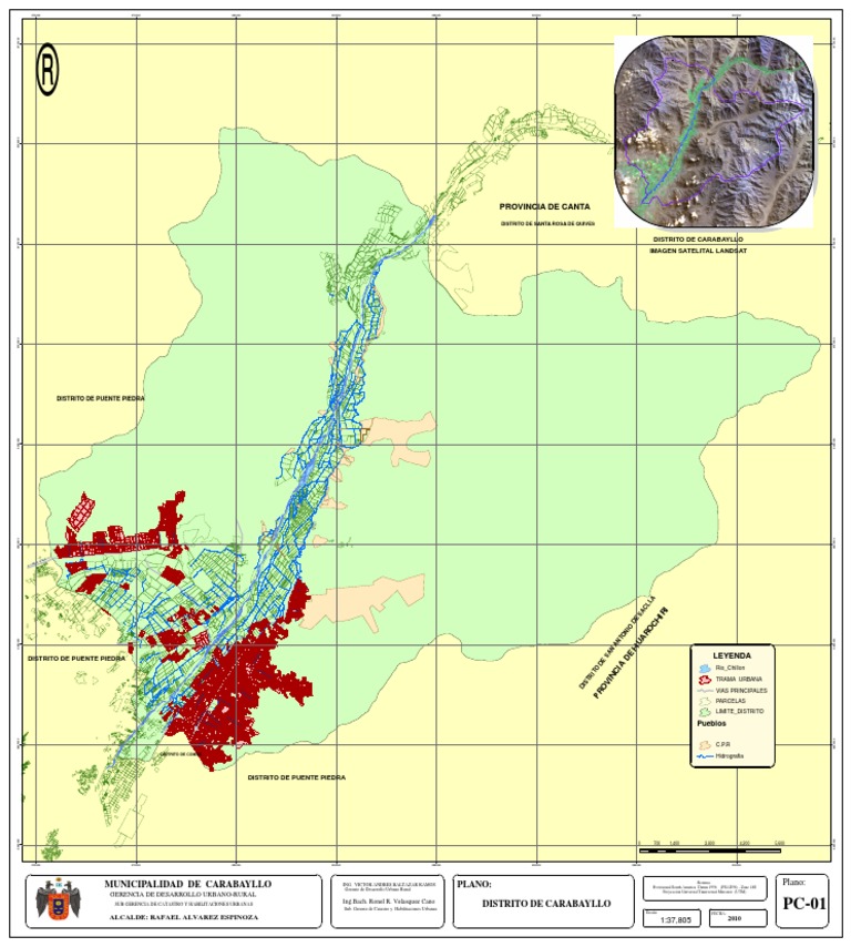 Plano Del Distrito Del Carabayllo