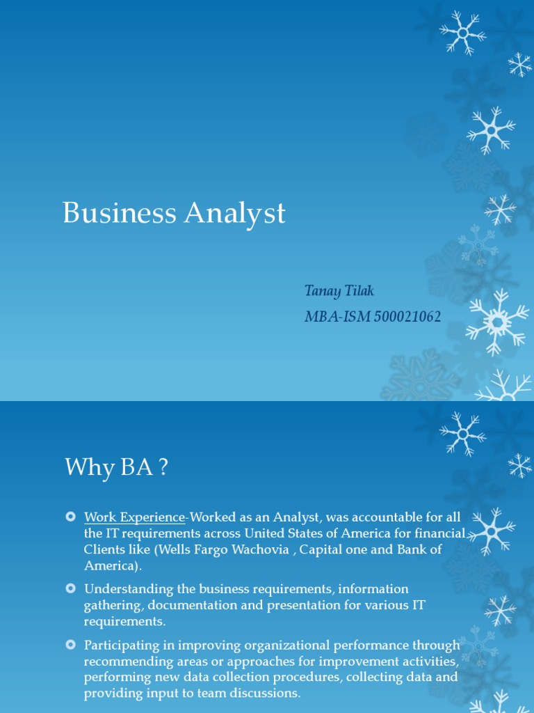 Business Analyst | PDF | Intelligence Analysis | Business Analysis
