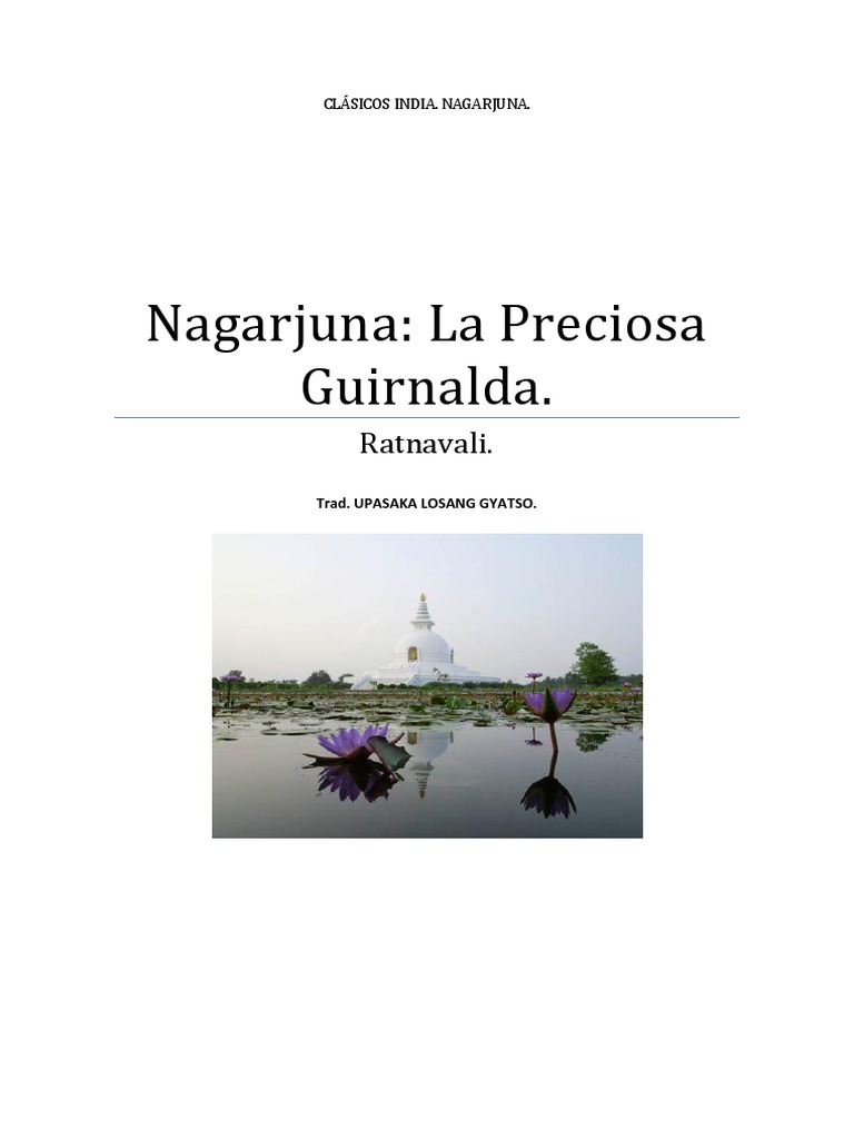 Nagarjuna El Ratnavali (La Preciosa Guirnalda) | Descargar gratis PDF | Karma | Budeidad