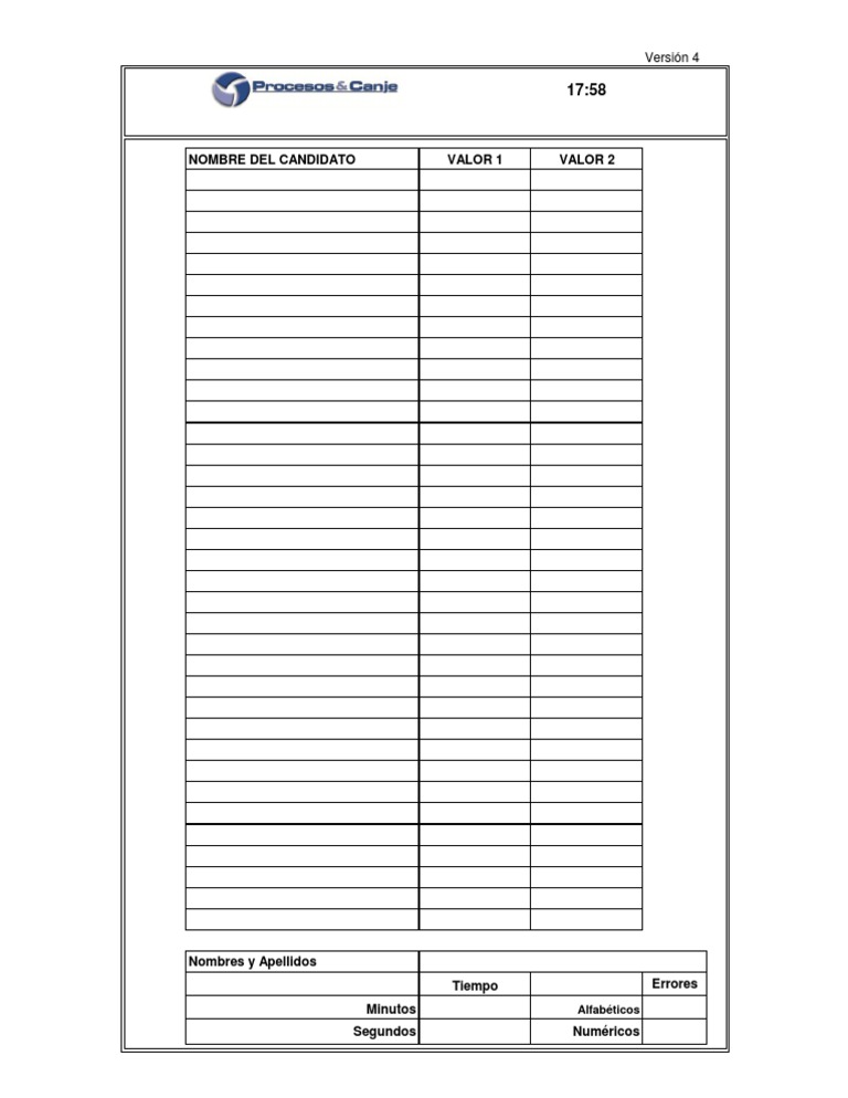 Prueba Técnica de Digitación - PYC 2013 | PDF | Enseñanza de matemática