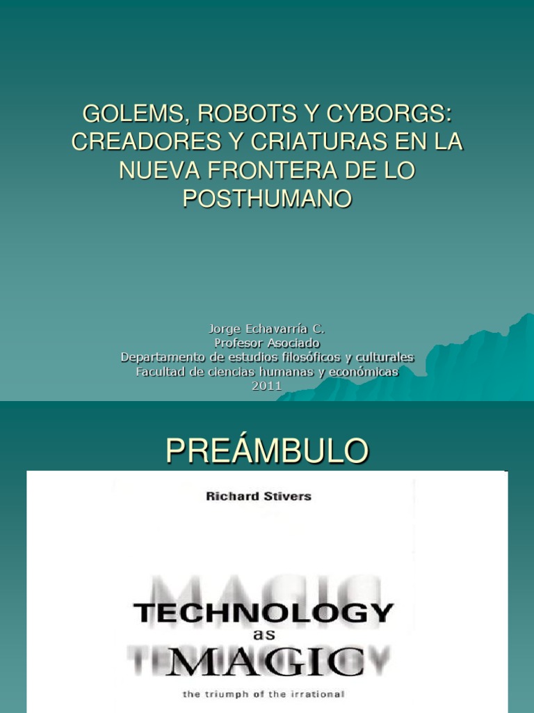 Golems, Robots y Cyborgs | PDF | Color | Cyborg