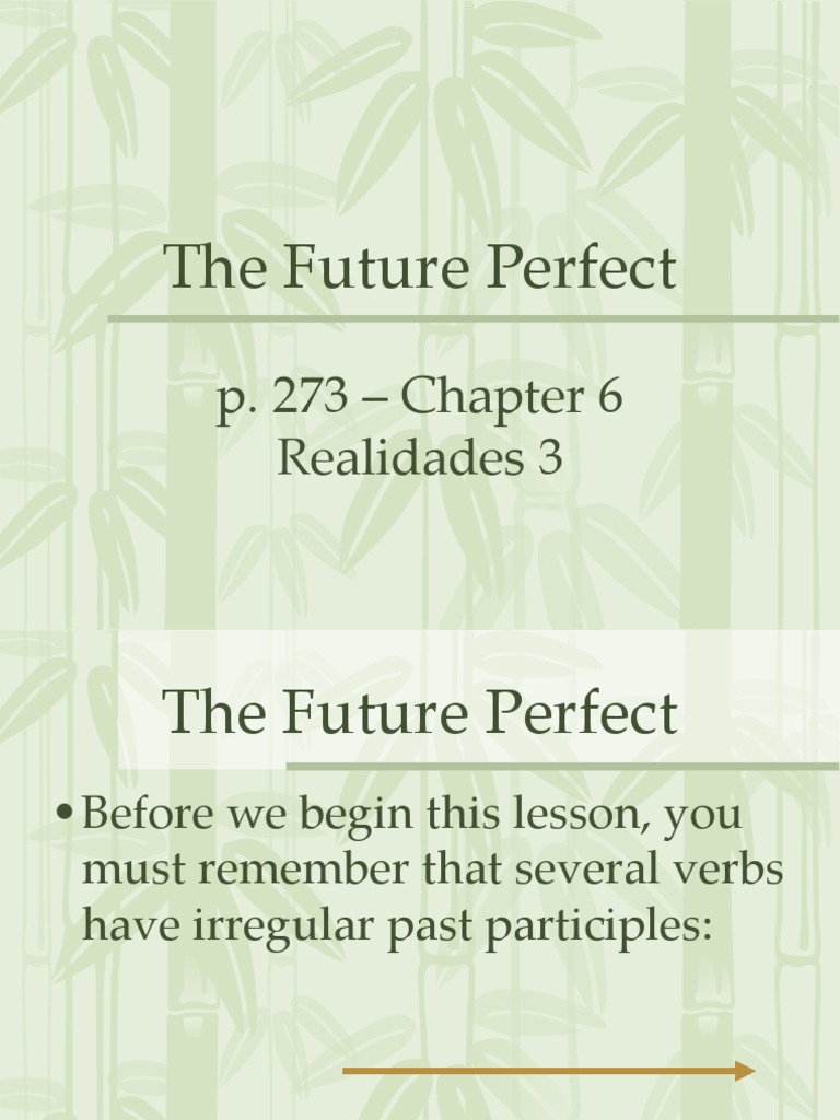 Future Perfect Tense Overview | PDF