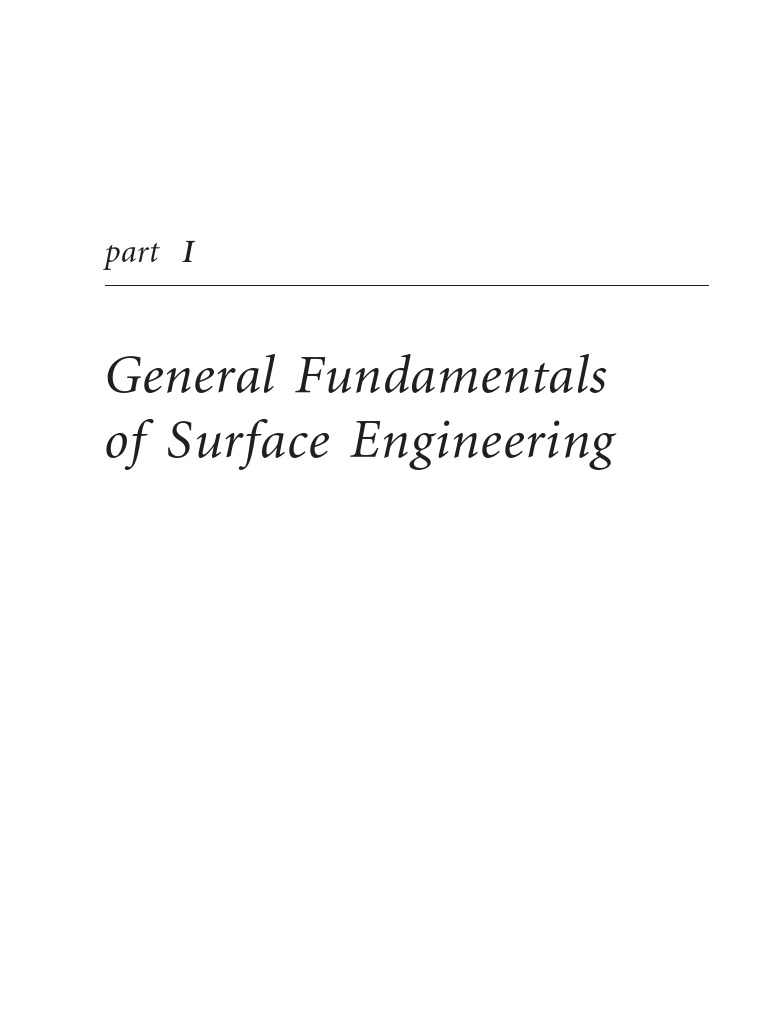 The Concept of Surface Engineering | PDF | Materials Science | Engineering