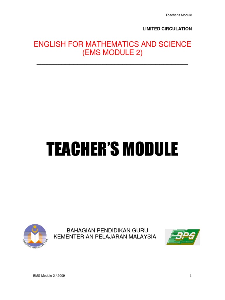 Ems 2 Teacher's Module Etems 2009 | PDF | Question | Electric Charge