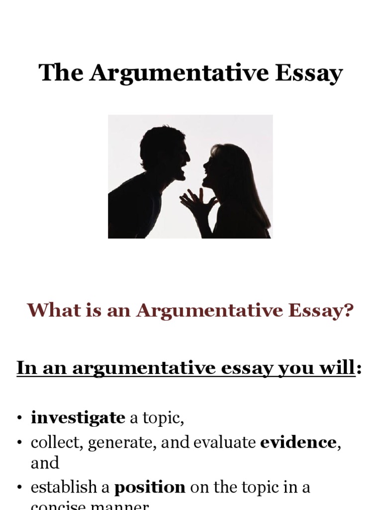 Arguing a Position | Essays | Argument