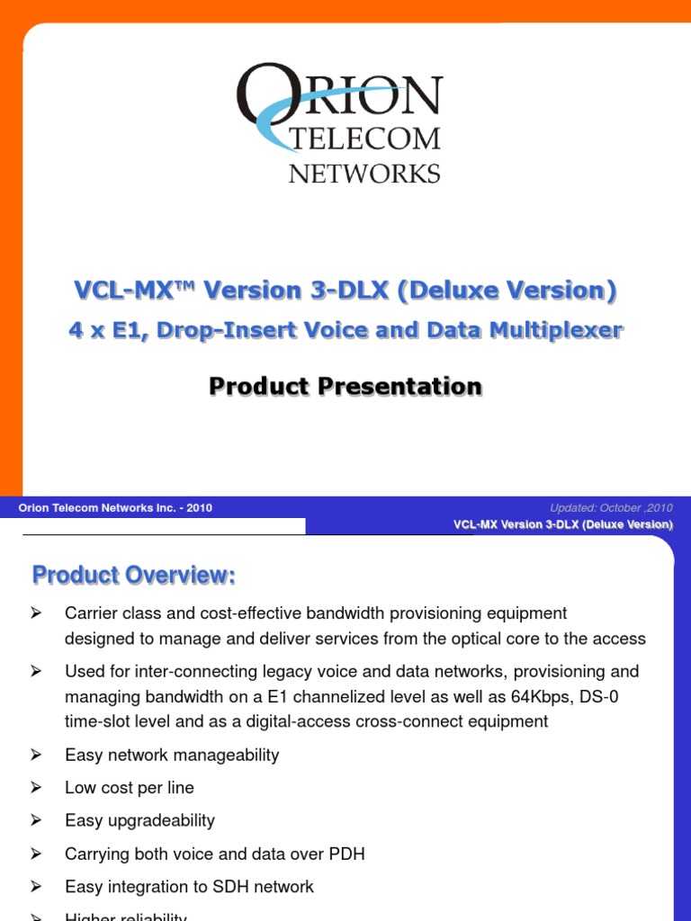 VCL-MX™ Version 3-DLX (Deluxe Version) : Product Presentation | PDF | Internet Access | Digital ...