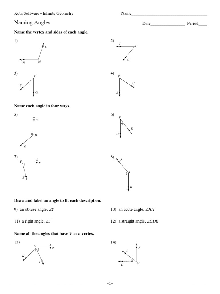2 Naming Angles | Angle | Trigonometry