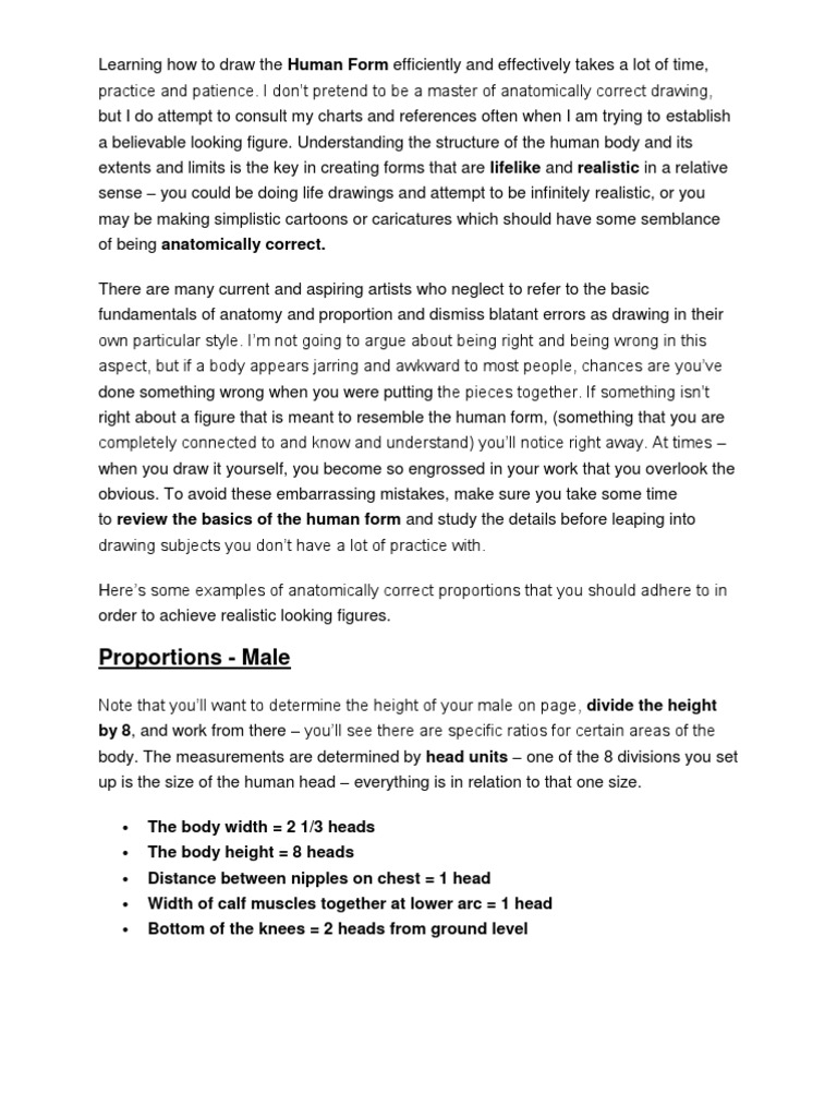 Guidelines for Achieving Realistic and Proportionate Representations of ...