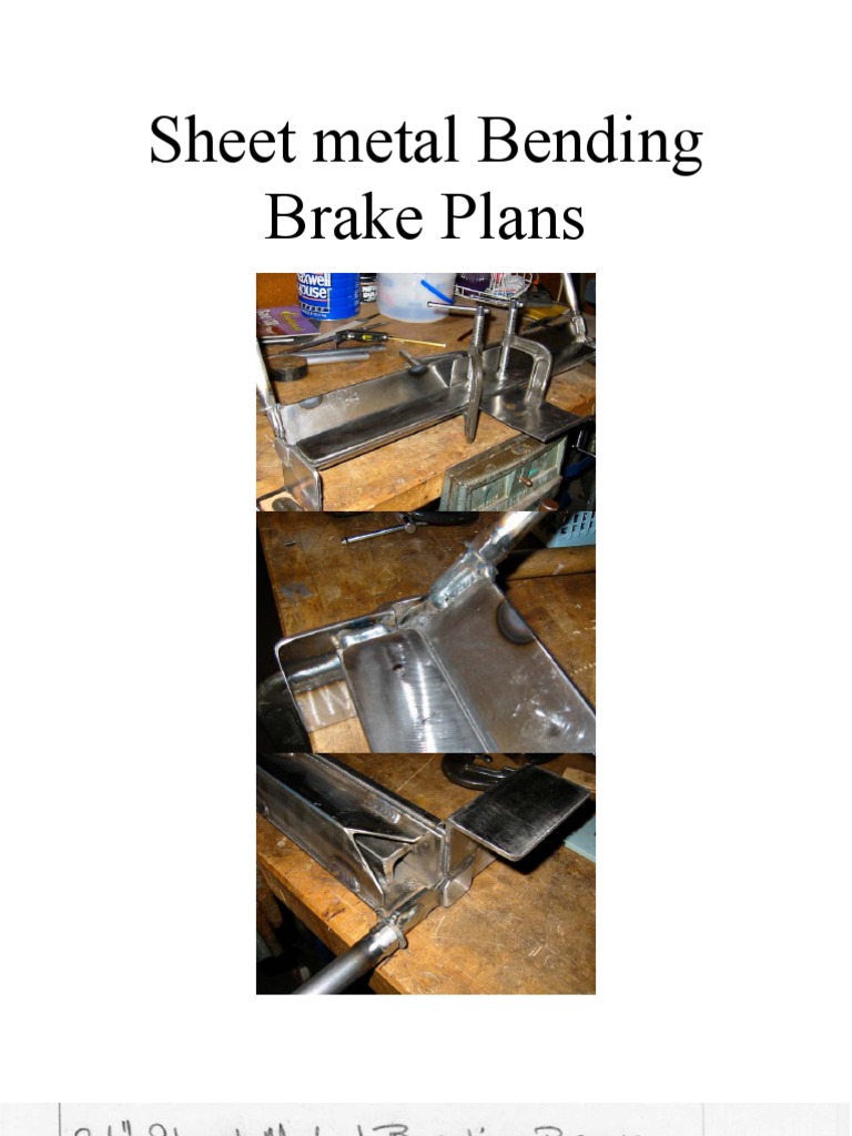 Sheet Metal Bending Brake Plans | PDF
