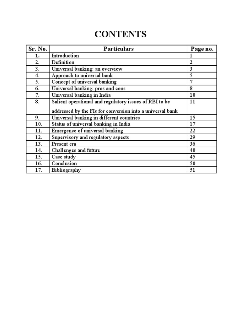 Universal Banking: Overview and Insights | PDF | Finance & Money Management