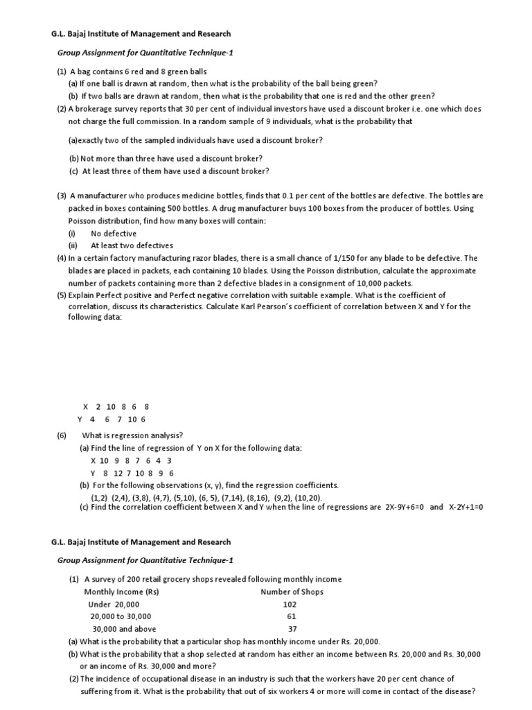 Group Assignment Questions Landscape | PDF | Correlation And Dependence | Regression Analysis