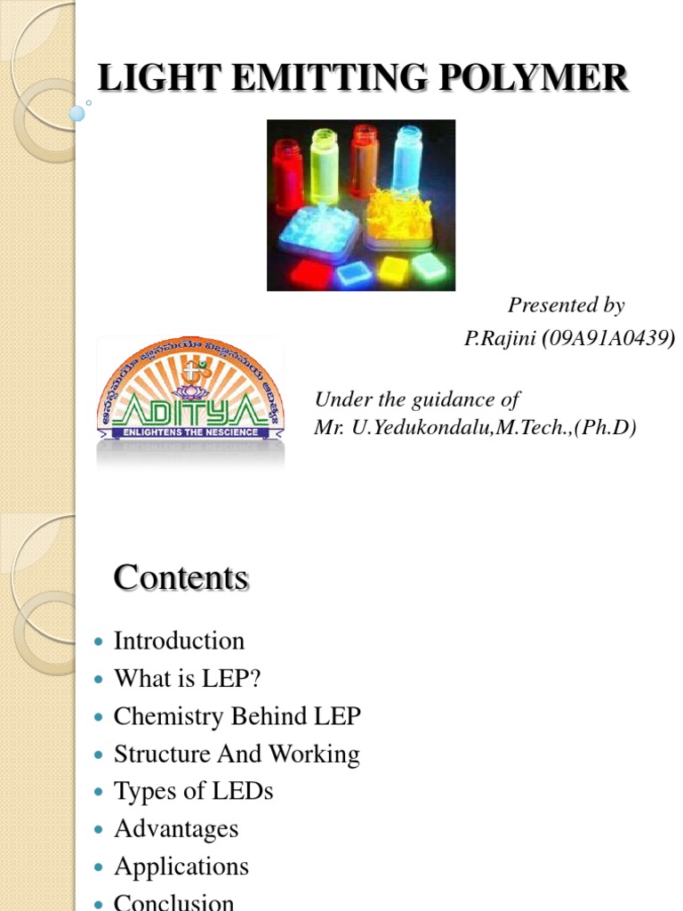 LIGHT_EMITTING_POLYMER.ppt | Cathode | Materials