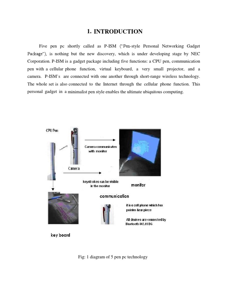 5 Pen PC Technology Overview | PDF