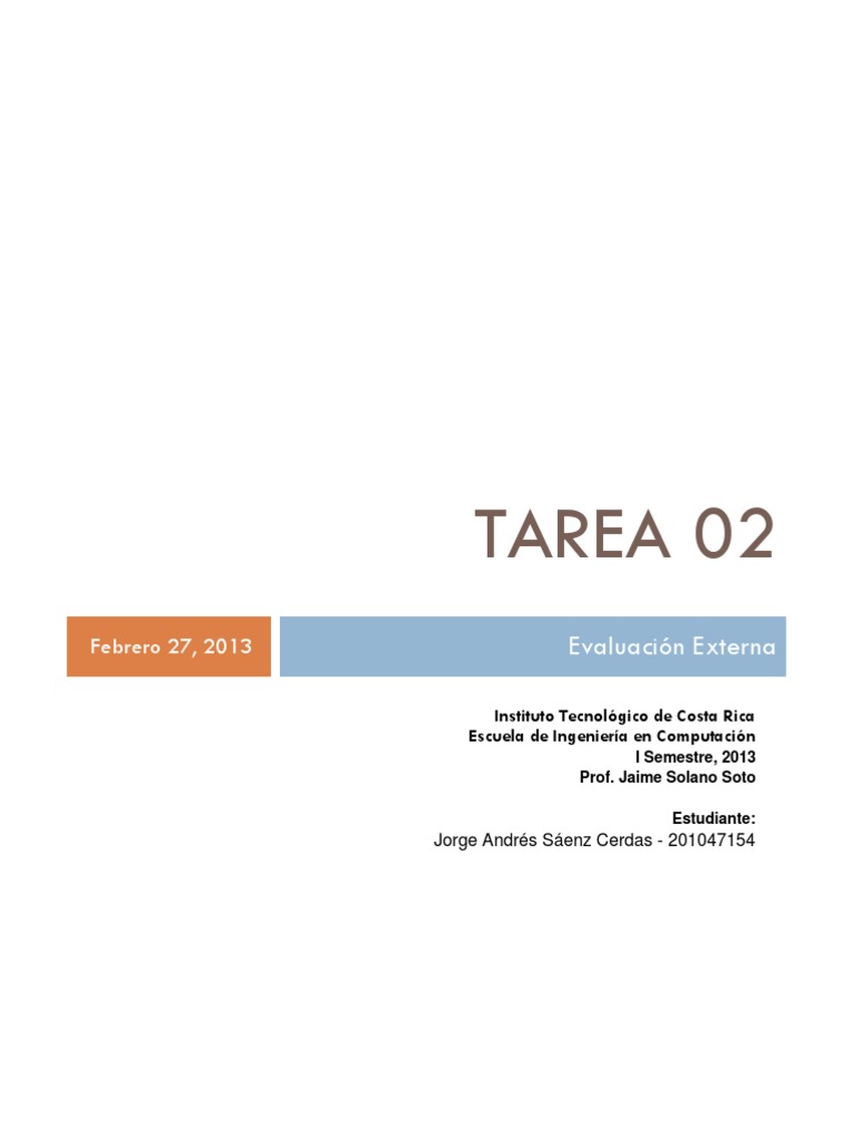 Tarea02 - Ejercicios Evaluacion Externa PDF | PDF | Business | Science