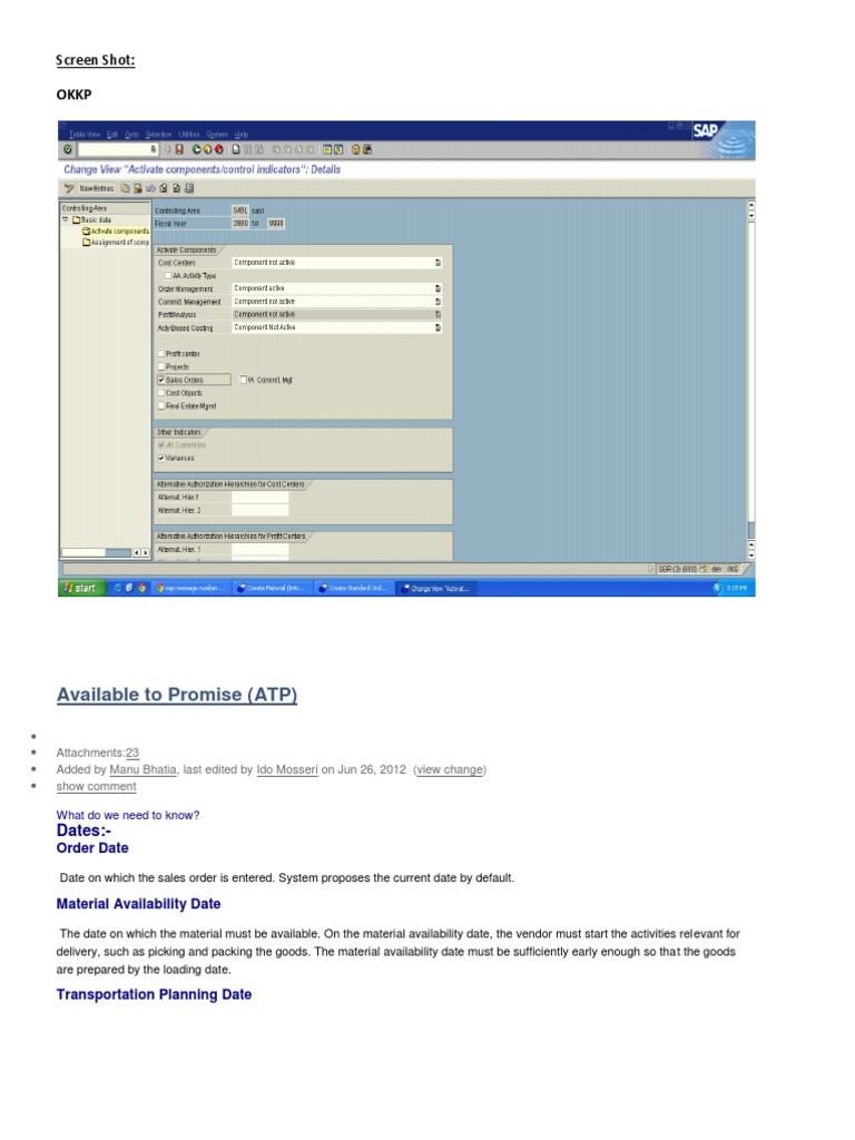Screen Shot For SAP | PDF | Delivery (Commerce) | Business