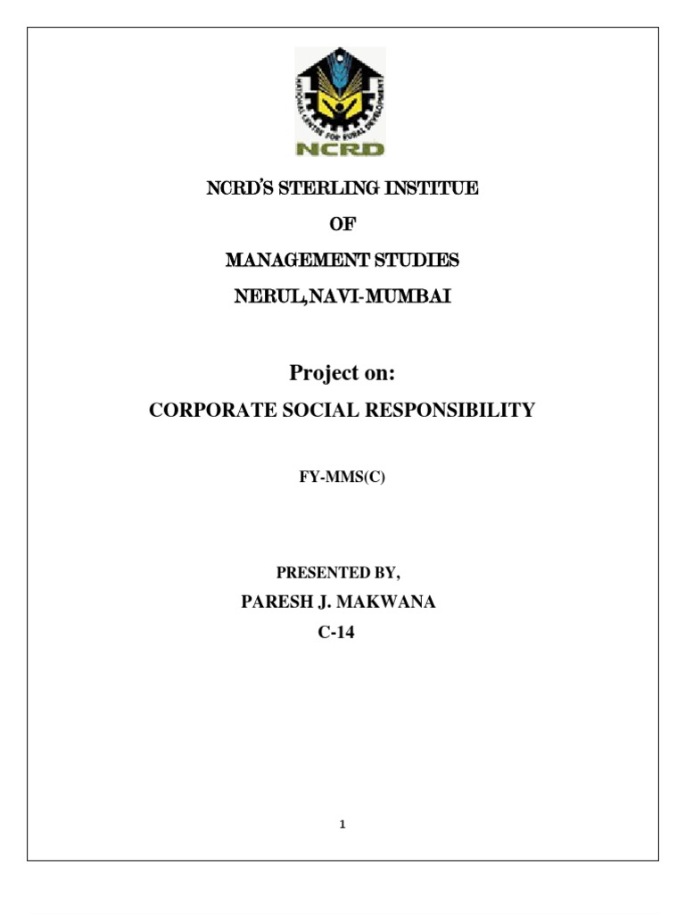 NCRD'S Sterling Institue OF Management Studies Nerul, Navi-Mumbai | PDF ...