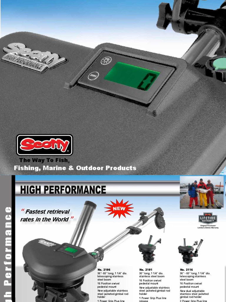 2011 Scotty Catalogue | PDF | Ac Power Plugs And Sockets | Fishing Rod