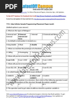 NIIT Sample Aptitude Placement Paper Level-1 | PDF | Investing | Business