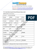 Texas Instruments Sample Aptitude Placement Paper Level1 | PDF | Facebook | Interest