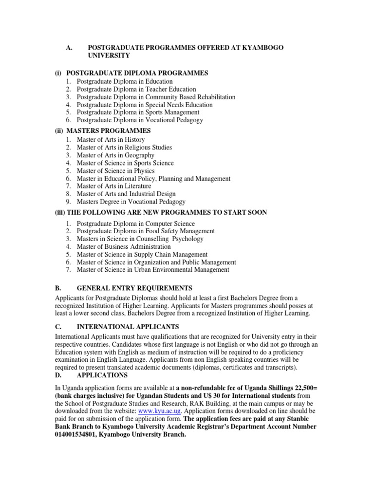 Postgraduate Programmes Offered | PDF | Postgraduate Education | Master ...