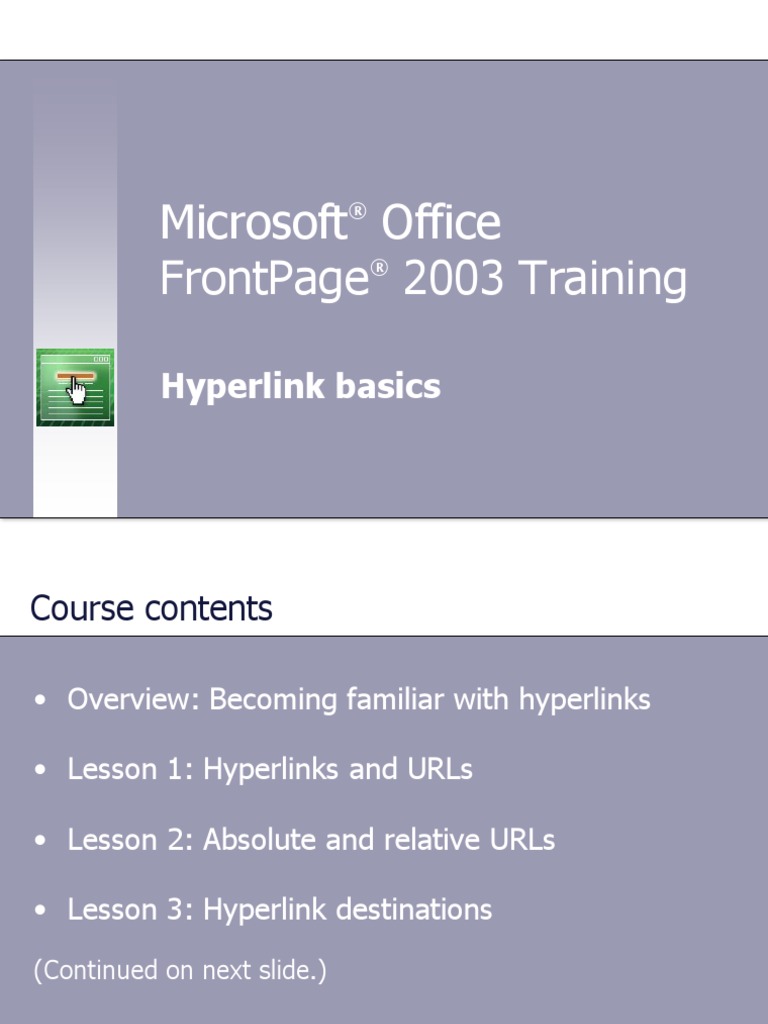 Hyperlink Tutorial | PDF | Hyperlink | Uniform Resource Locator