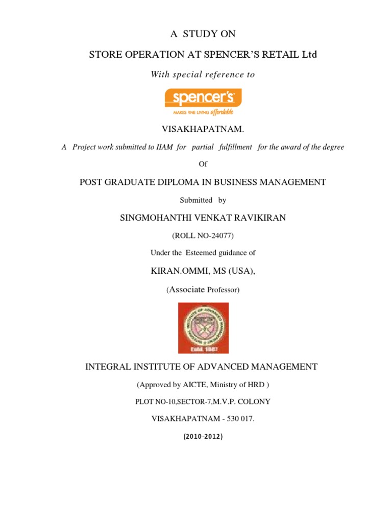 Store Operation PDF | PDF | Supermarket | Retail