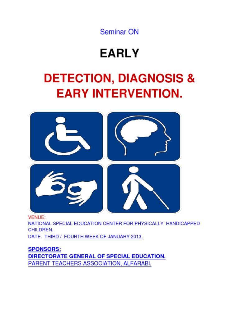 Early Detection & Intervention Seminar | PDF | Pregnancy | Special ...