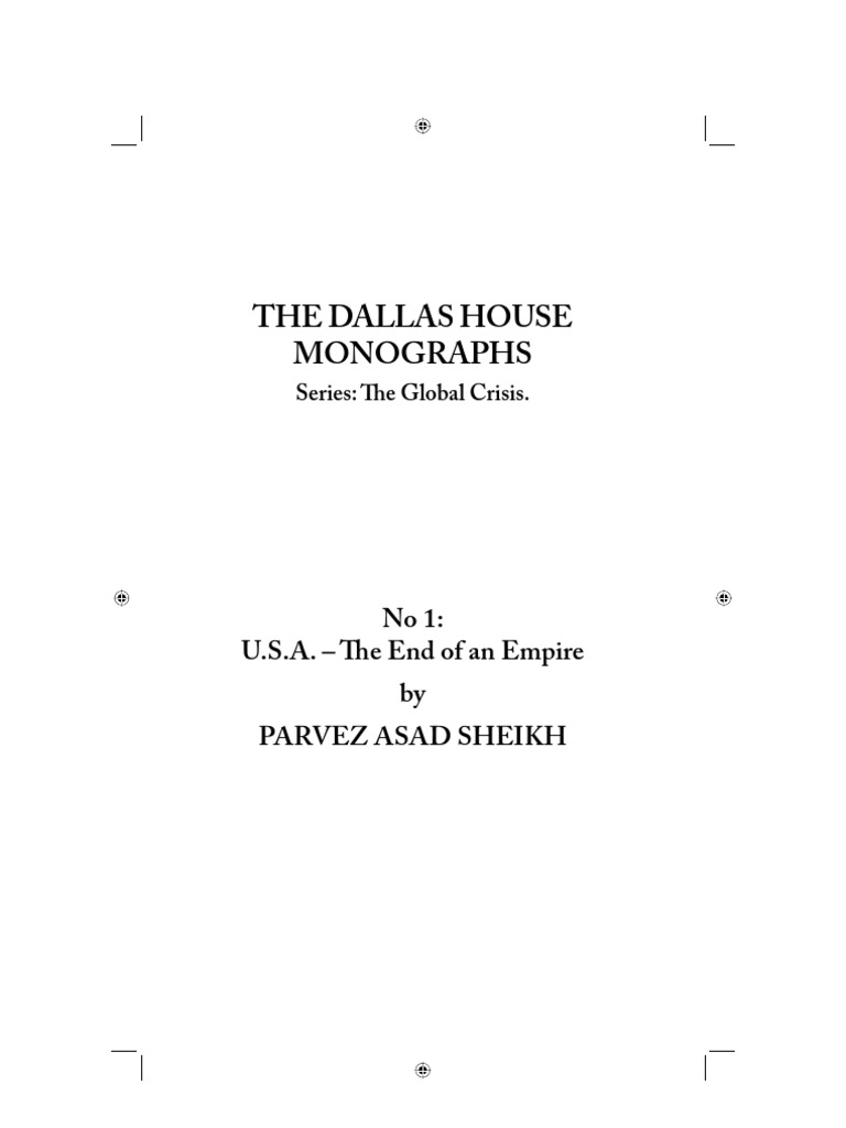 U.S.A. - The End of An Empire by Parvez Asad Sheikh | PDF | Confederate ...