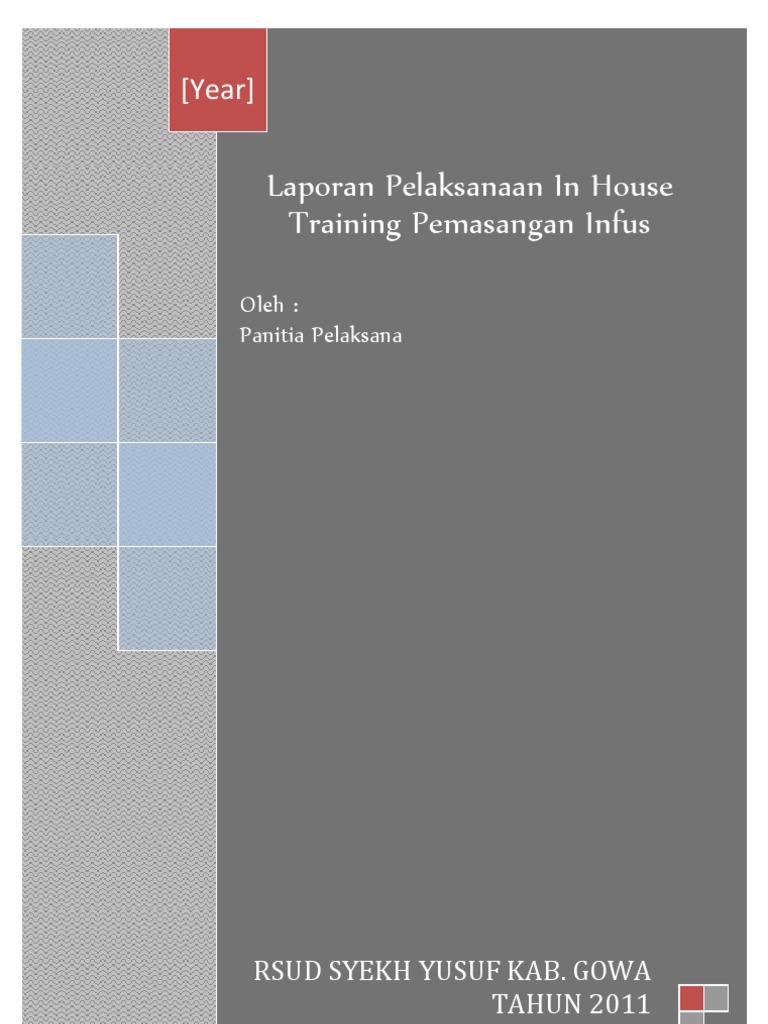 Laporan in House Training Infus Triway | PDF