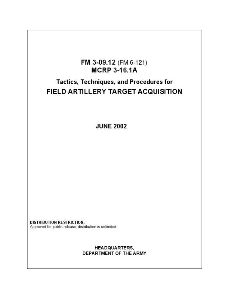 fm3 09 | PDF | Field Artillery | Artillery