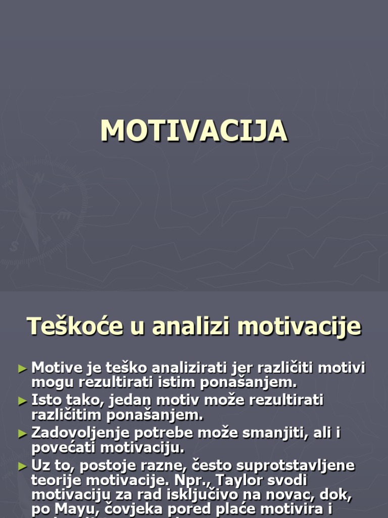 Motivacija | PDF