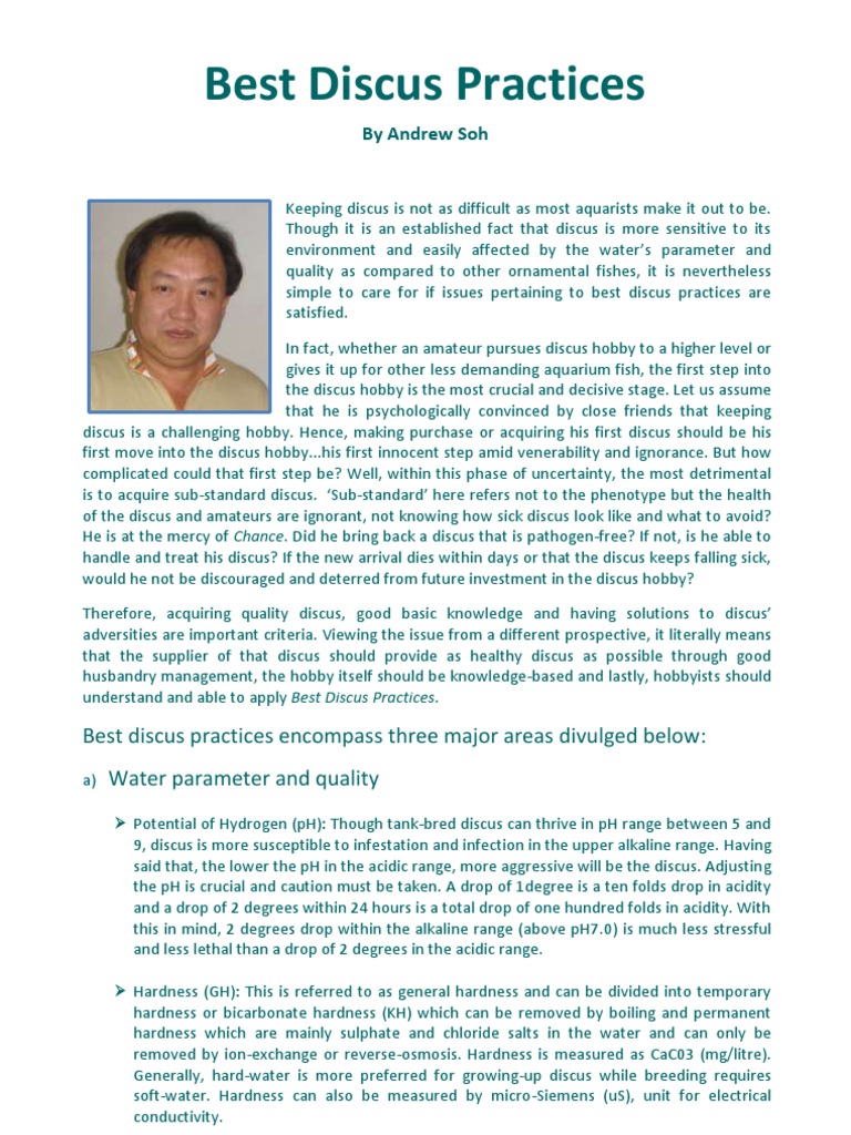 Best Discus Practices | Download Free PDF | Ph | Hobbies