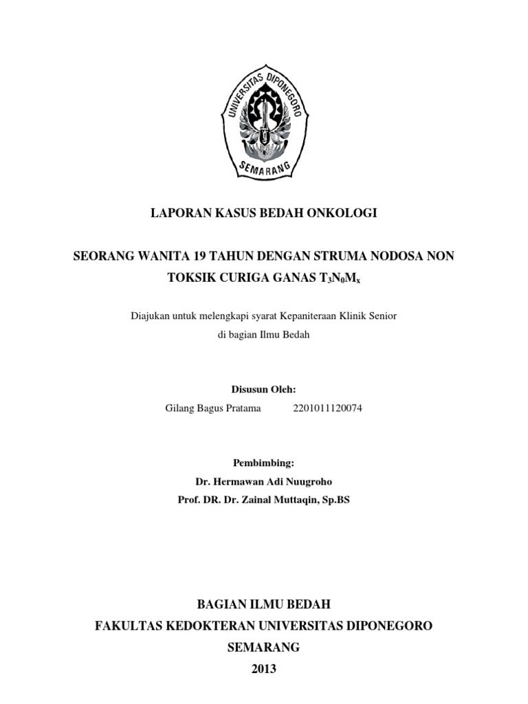 Lap Kasus SNNT | PDF