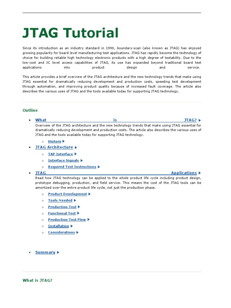 Jtag Tutorial | PDF