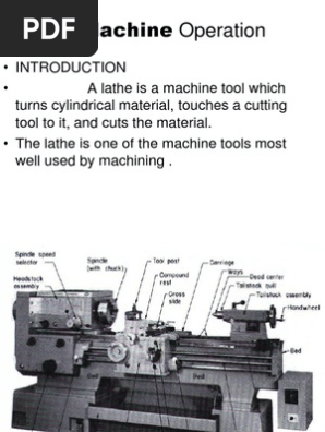 Lathe Machine Operation