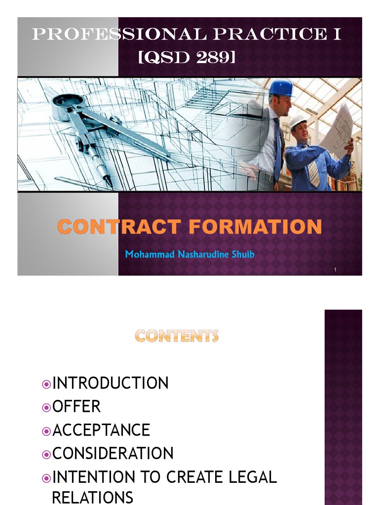 Contract Formation Essentials | PDF | Consideration | Offer And Acceptance