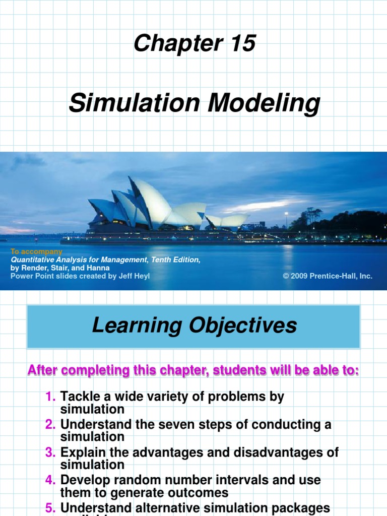 Chap 15 Simulation Modeling | PDF | Computer Simulation | Monte Carlo Method