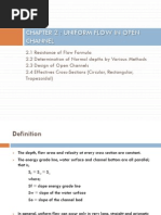 Trapezoidal Channel Flow Calculations | PDF | Mechanics | Chemistry