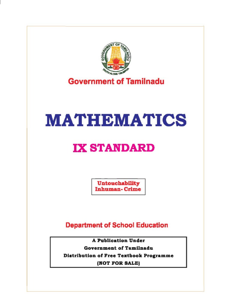 Senior Mathematics PART 9 | PDF