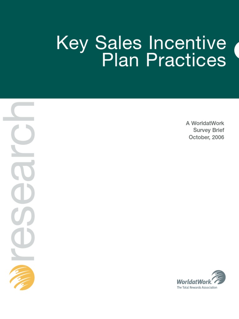 Key Sales Incentive Plan Practices | PDF | Sales | Incentive